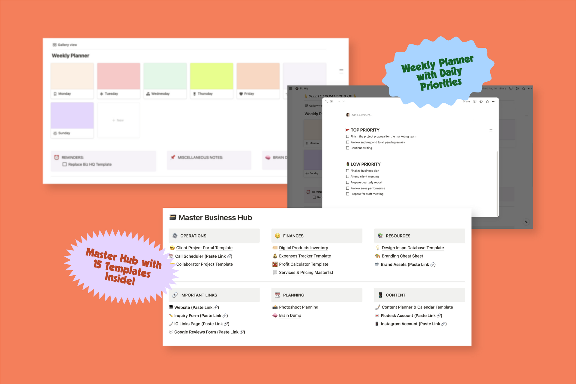 Notion Biz HQ Template Bundle – ATNN Design